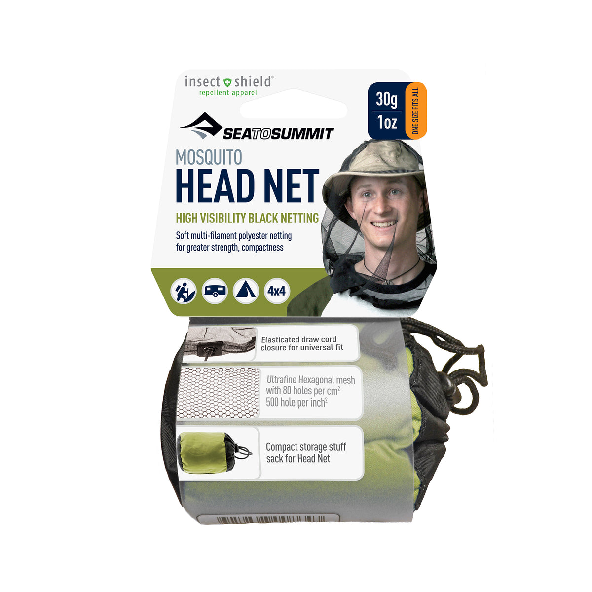 Ultra-Fine Mesh Mosquito Bug Head Net | Sea to Summit